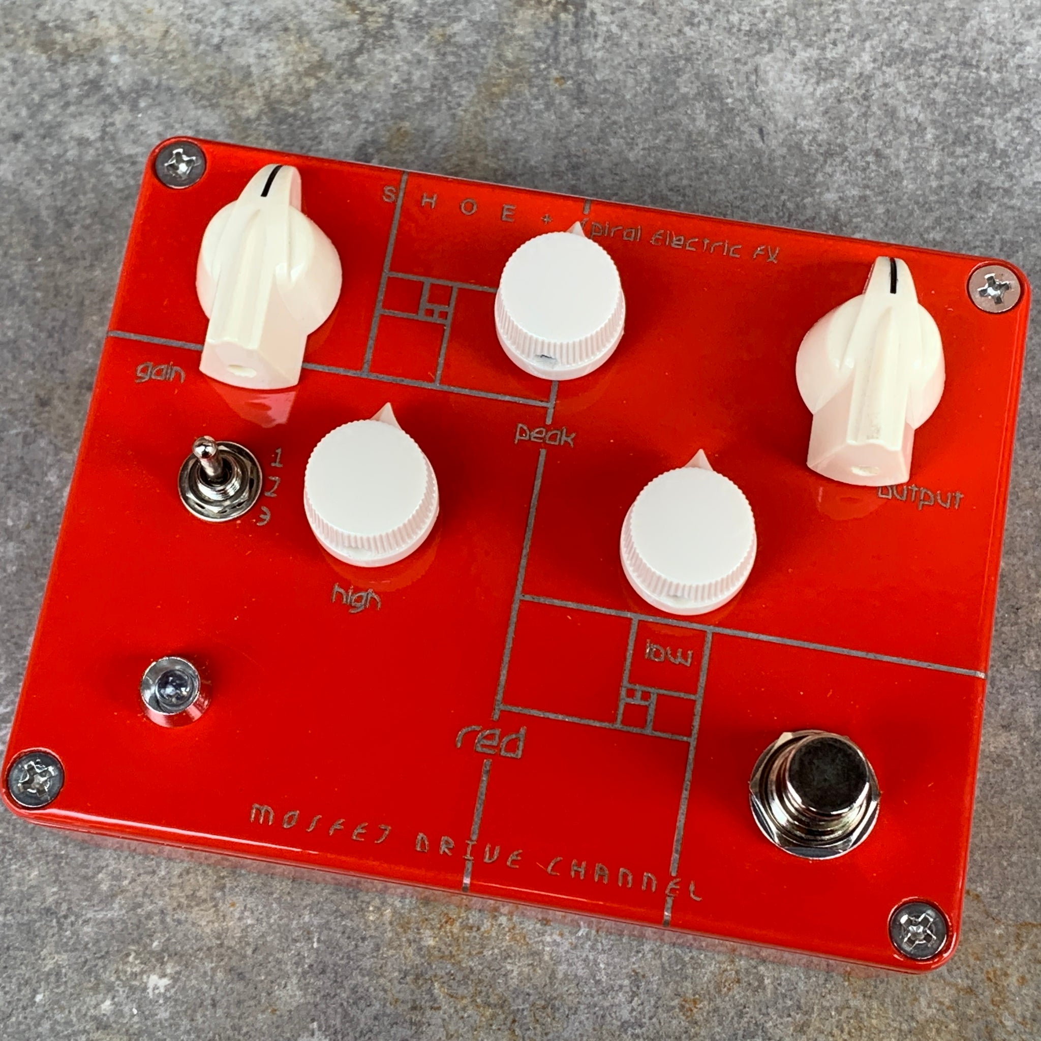 Red Spiral Drive Channel – Spiral Electric FX